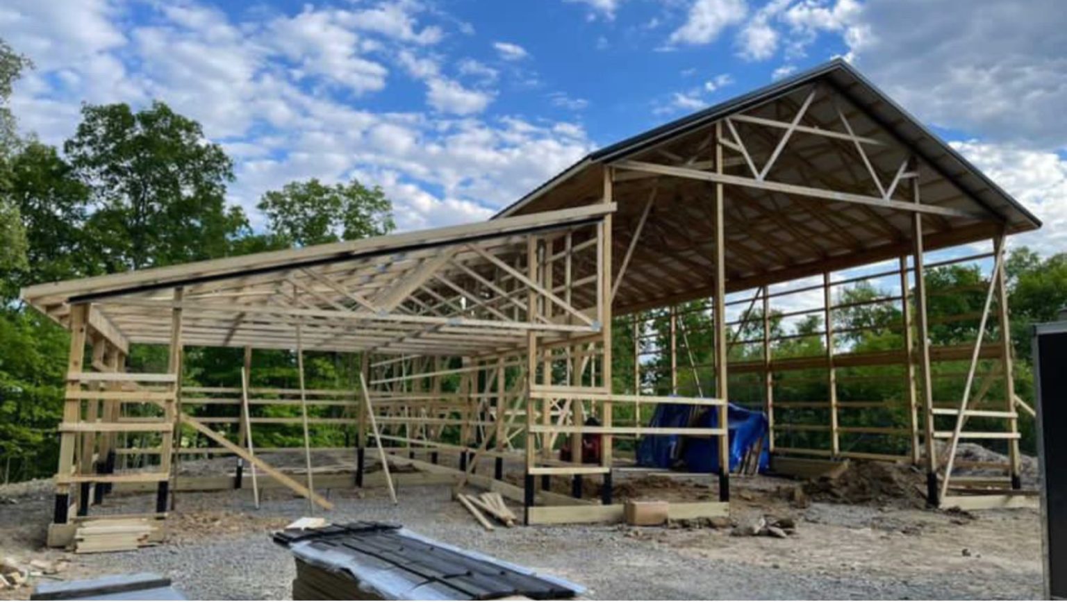 Post Frame Garage in Huntington | MQS Structures Why a Post Frame ...